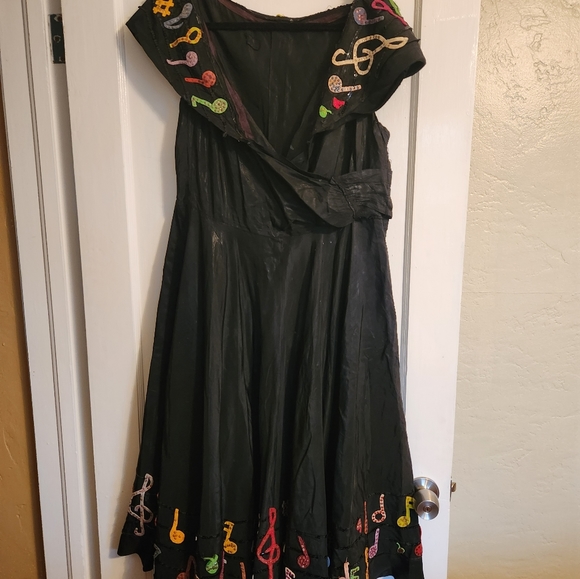 Dresses | Vintage Black Tafita Dress | Poshmark